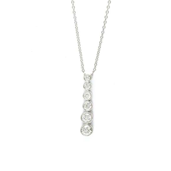 Tiffany & Co. | Jewelry | Tiffany Silver Diamond Necklace | Poshmark